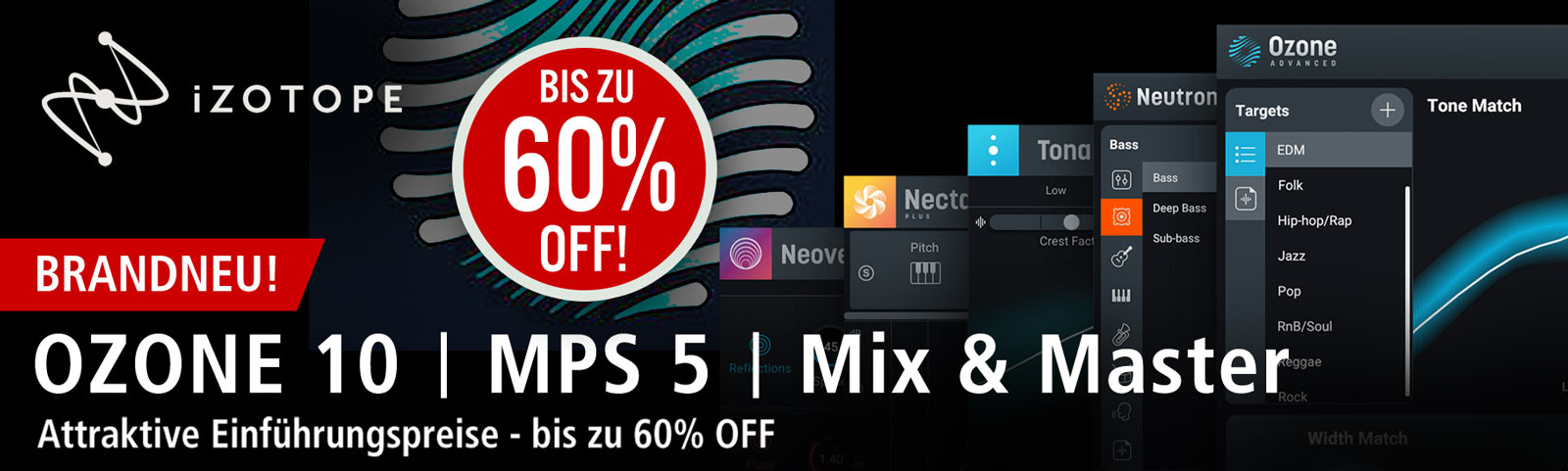 iZotope Ozone 10 Launch Sale | Deutschland