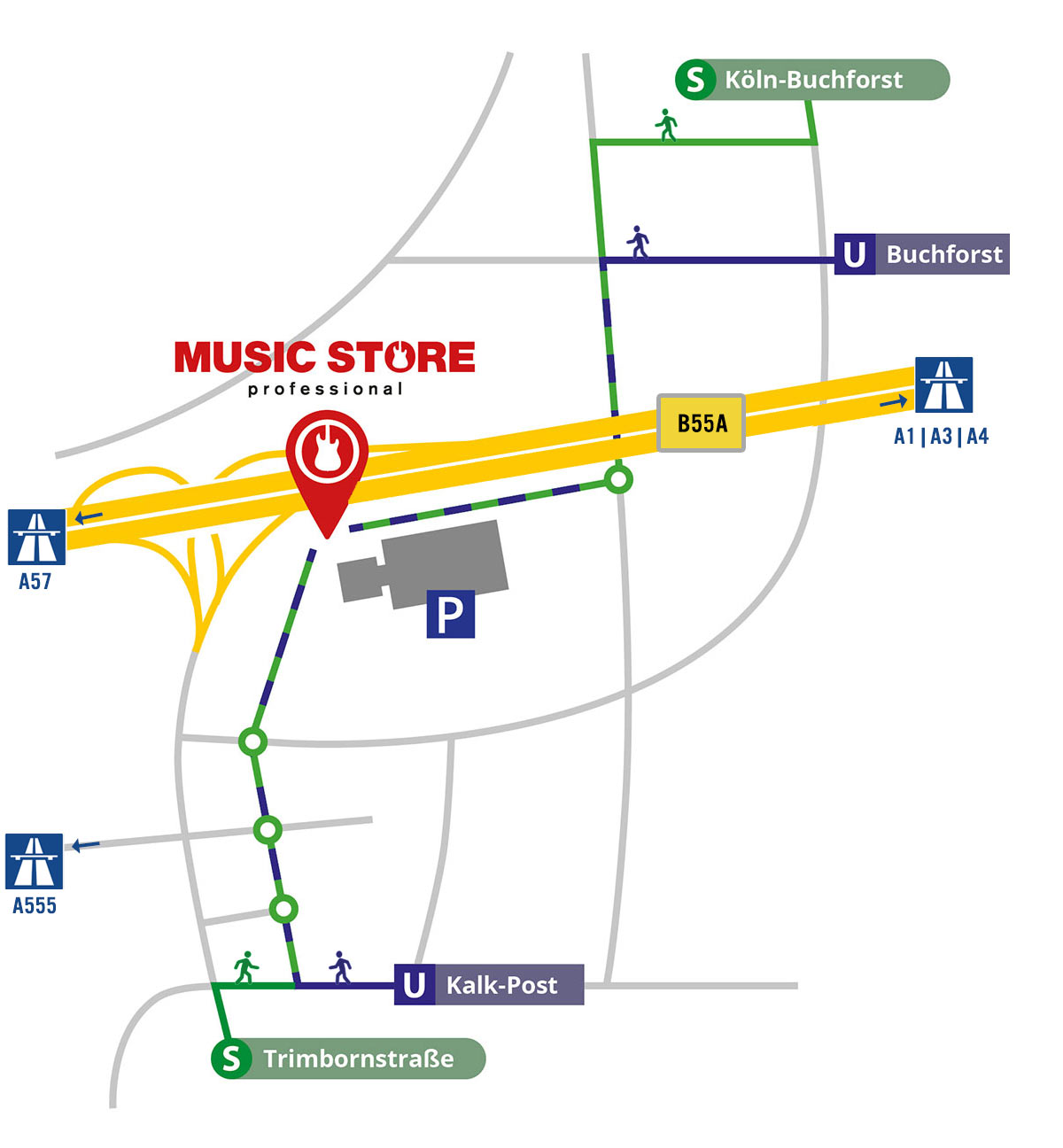 Music Store Köln Adresse und Wegbeschreibung | Deutschland